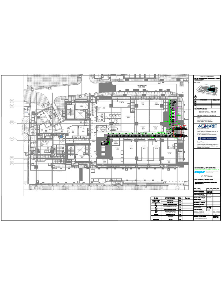 Electrical Shop Drawing for CGK3A Project | PDF