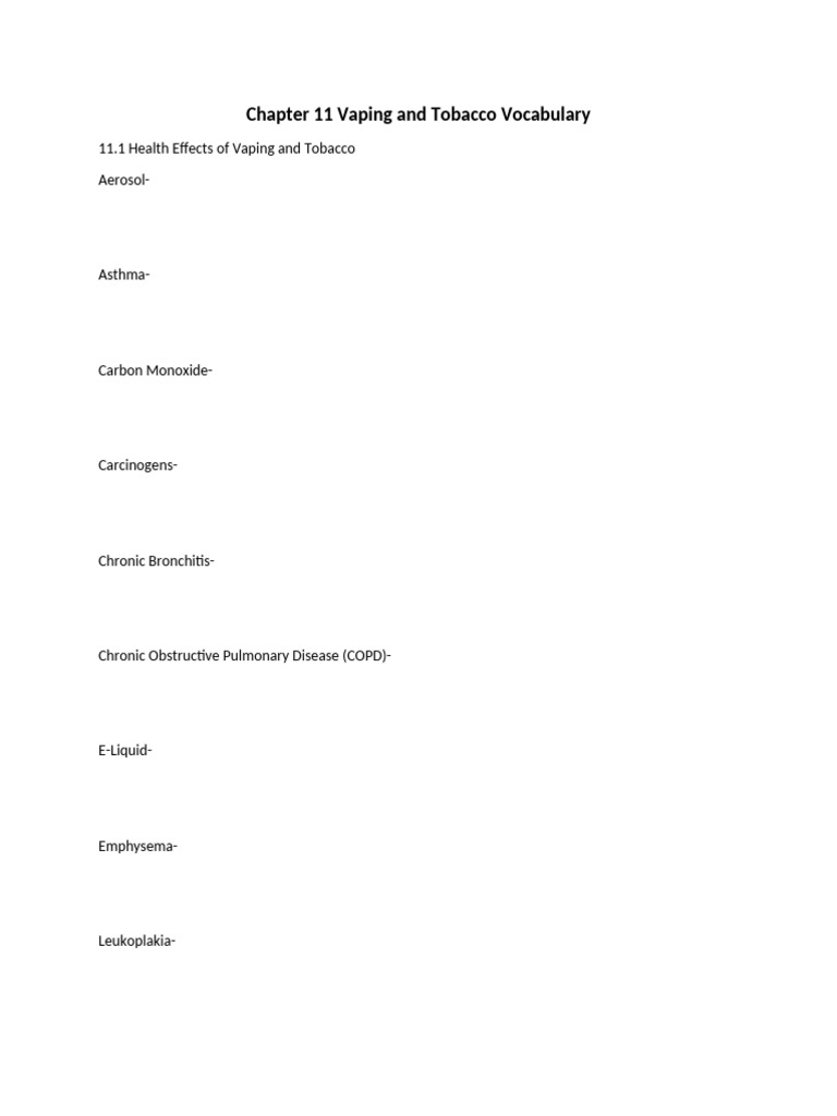 Chapter 11 Vocab | PDF