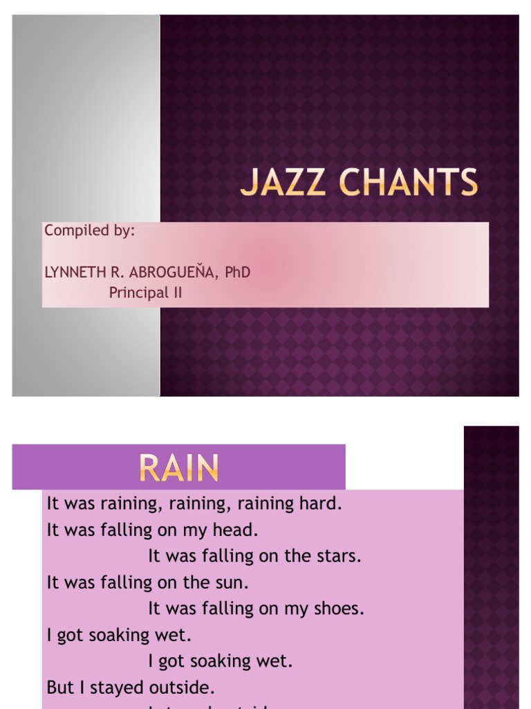 Jazz Chants | PDF