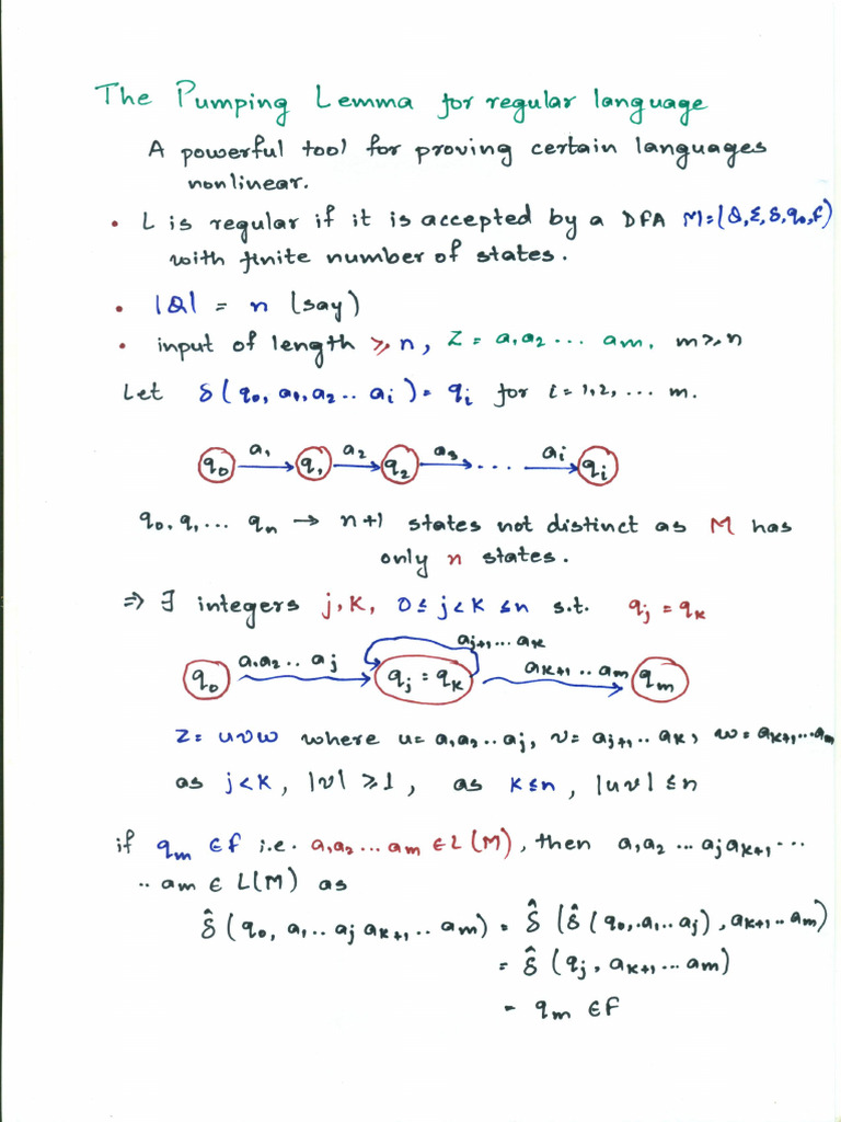Pumping Lemma | PDF