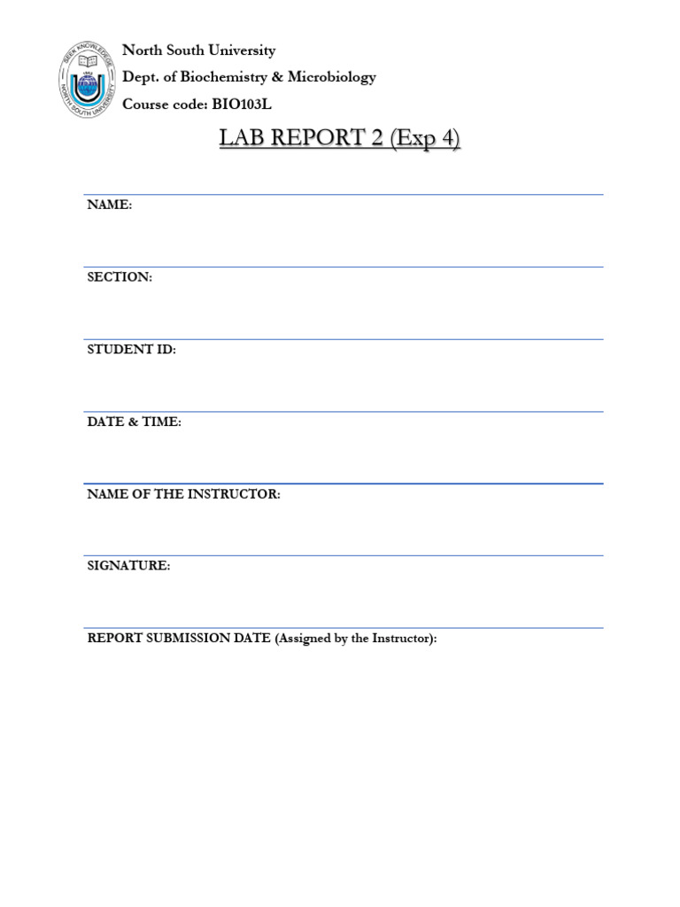 LAB REPORT 2 (Exp 4) - SUMMER 24 | PDF