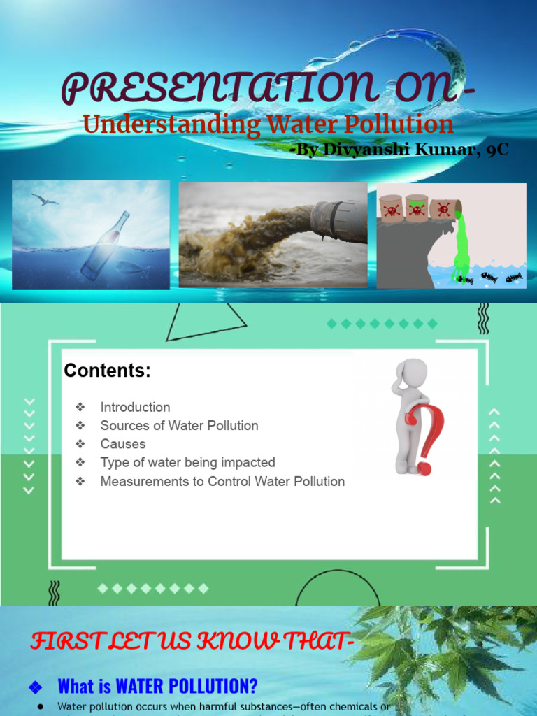 Understanding Water Pollution | PDF | Water Pollution | Water