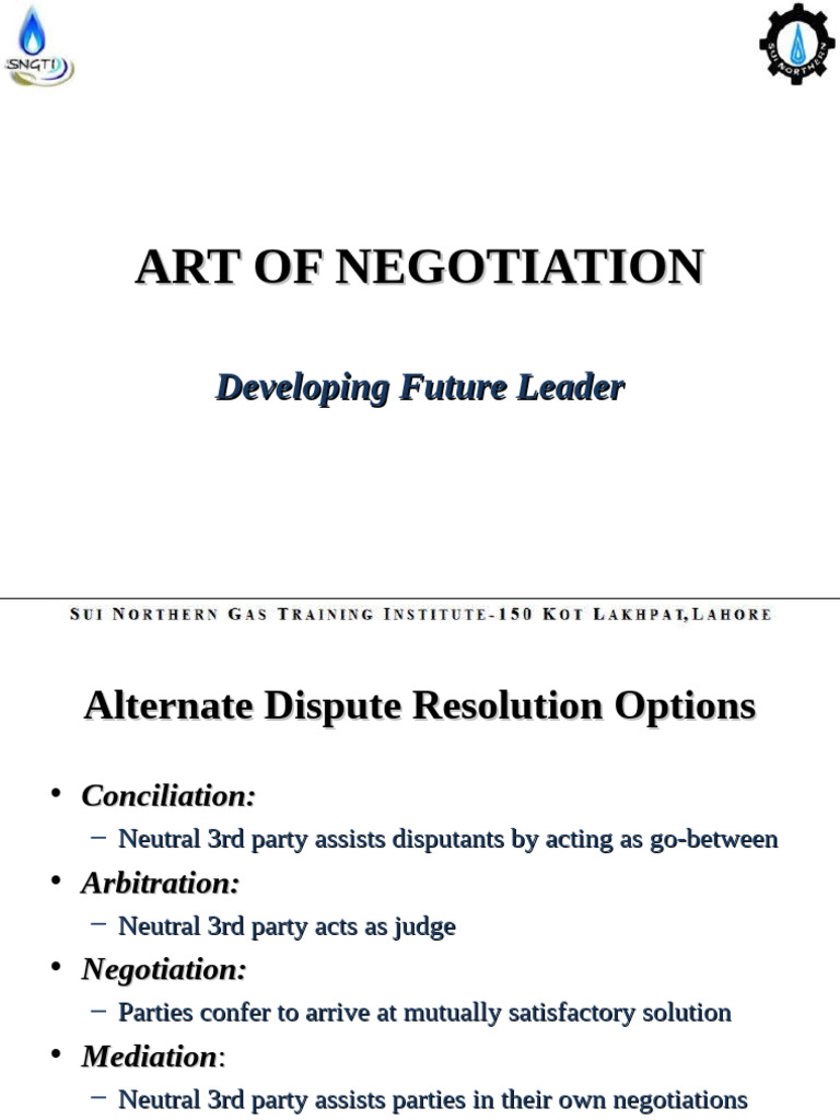 DFL Art of Negotiation MUI | PDF | Negotiation | Mediation