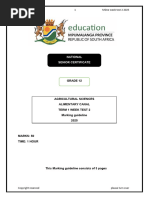 E 2025 Grade 12 Agric Practical Investigation Memo | PDF | Digestion