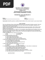 ENGLISH 4 QUARTER 1 TEST With Answer | PDF | Narration | Word