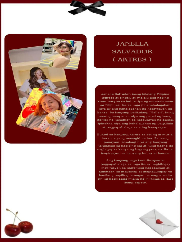 Aktres Janella Salvador | PDF