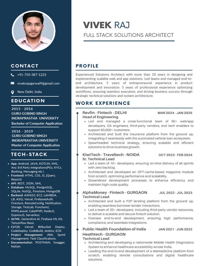 Vivek Raj - Resume | PDF | Computer Science | Software