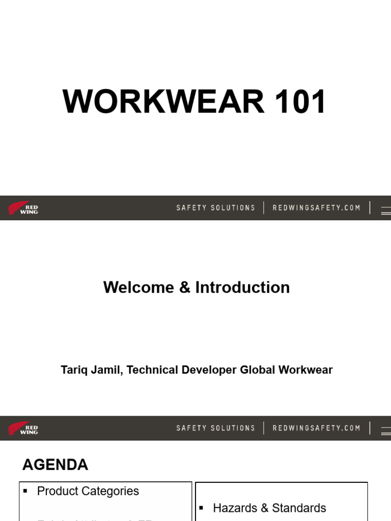 Workwear 101 Presentation Jan 2025 | PDF | Textiles | Yarn