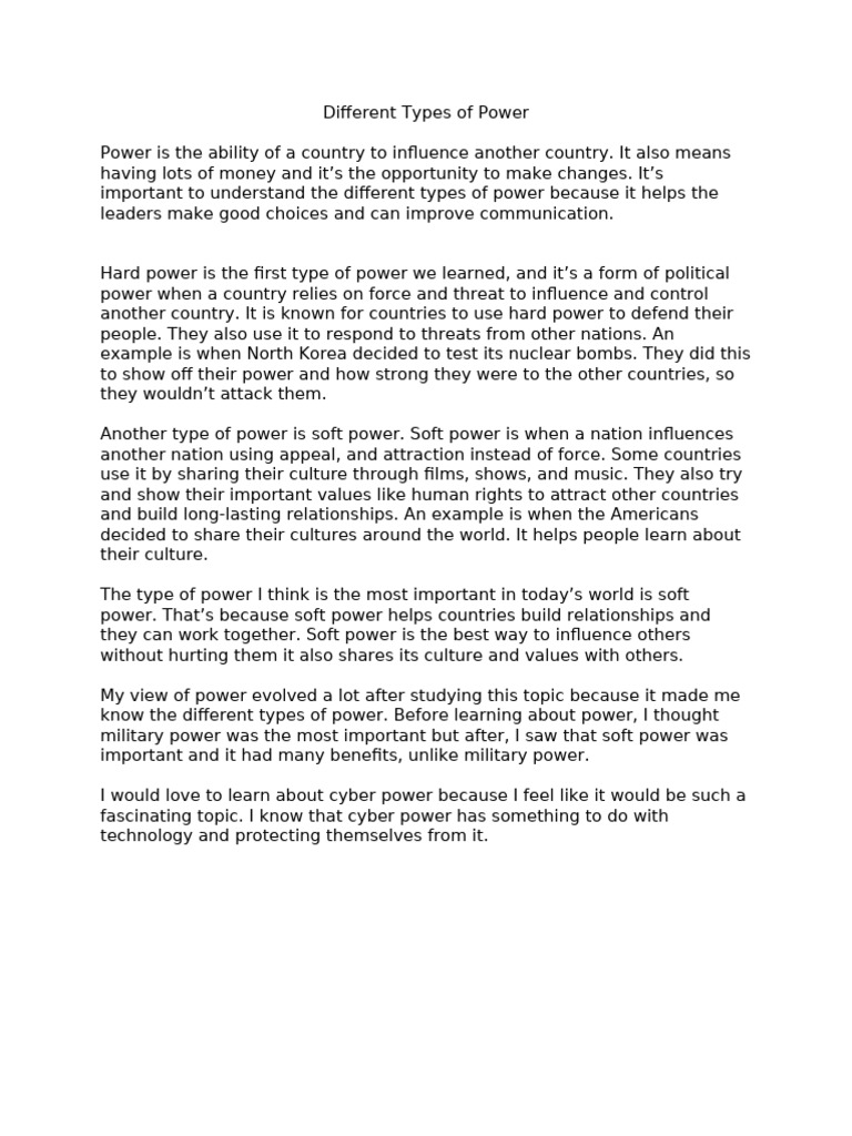 Understanding Hard and Soft Power | PDF