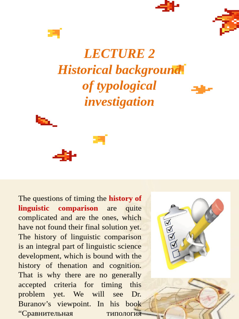 Lecture 2 typology | PDF | Linguistics | Linguistic Typology