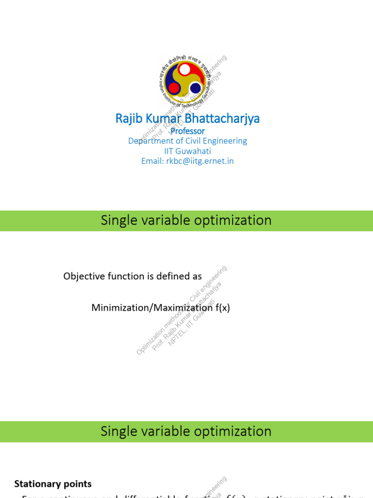 L02 Classical Optimization | PDF | Mathematical Optimization | Applied Mathematics