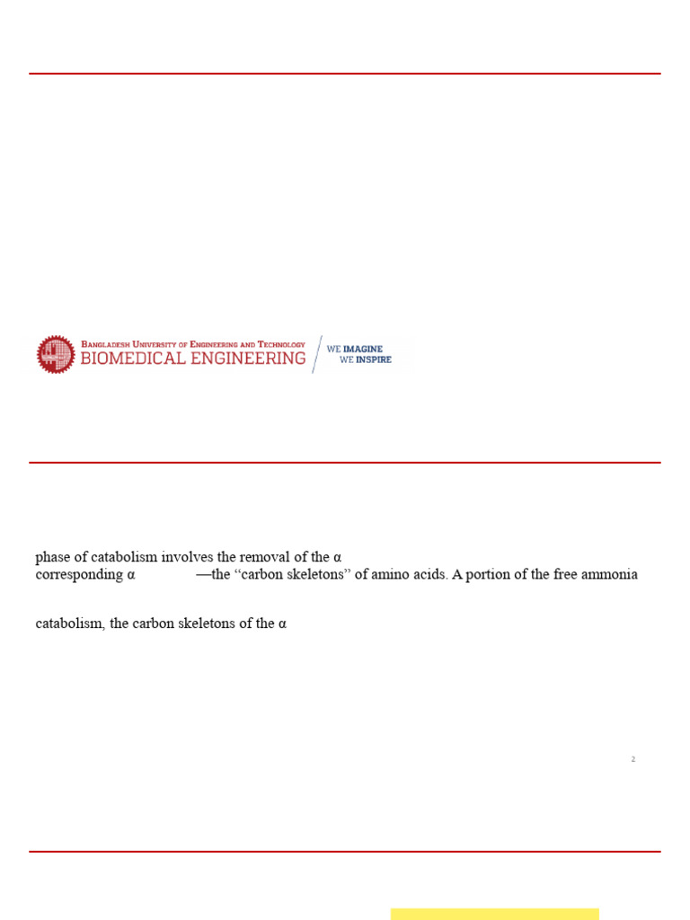 Biochemistry of Protein Metabolism | PDF | Metabolism | Digestion