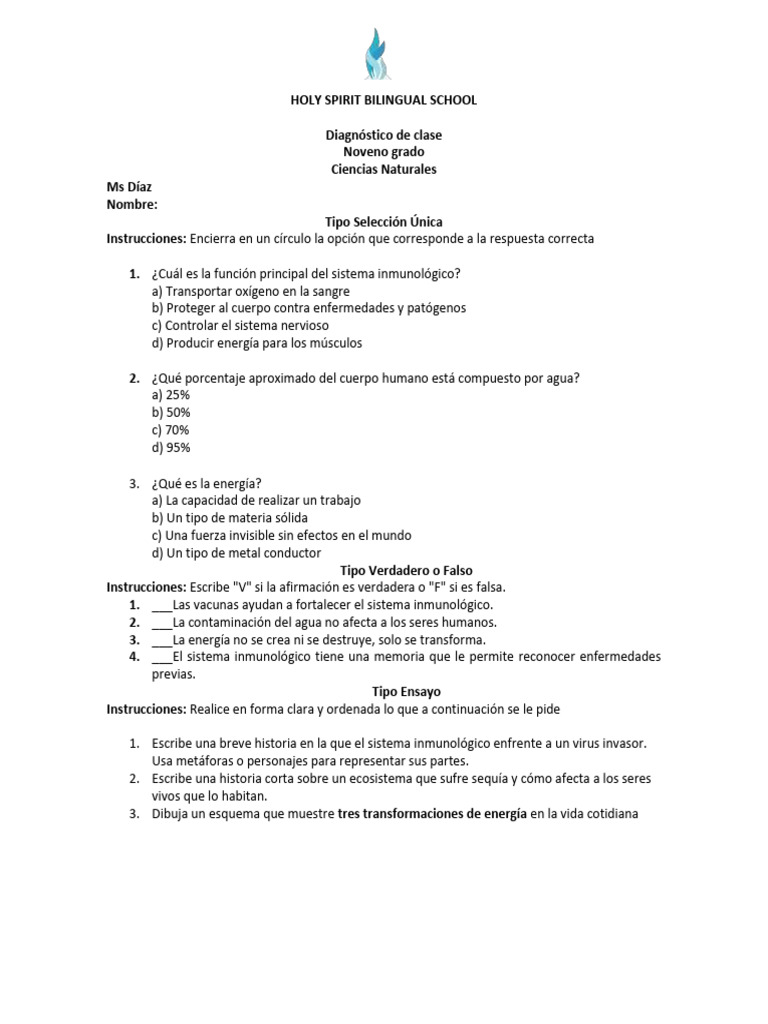 Diagnóstico noveno | PDF