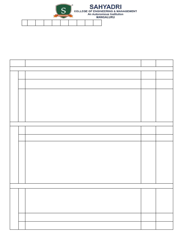 DBMS Model Question Paper 2025 | PDF | Relational Model | Computer Programming