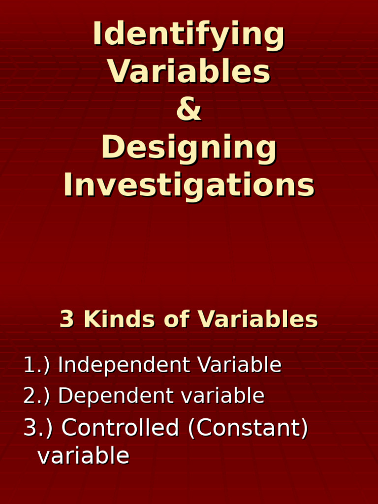 sc_7_n_1_4 Identifying Variables | PDF | Dependent And Independent ...