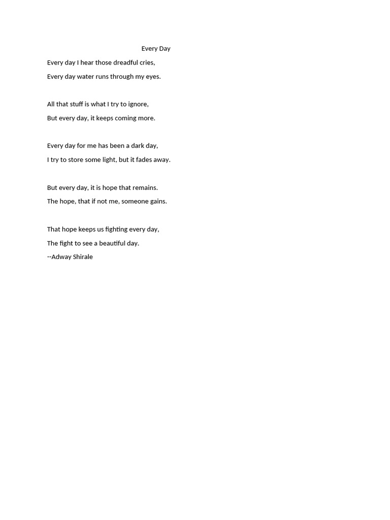 Every Day | PDF