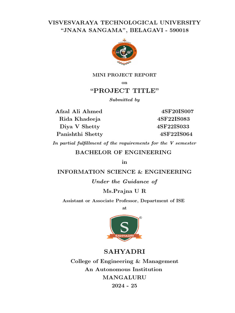 Mini Project Ise Ds Latex 4 | PDF | Computer Security | Security