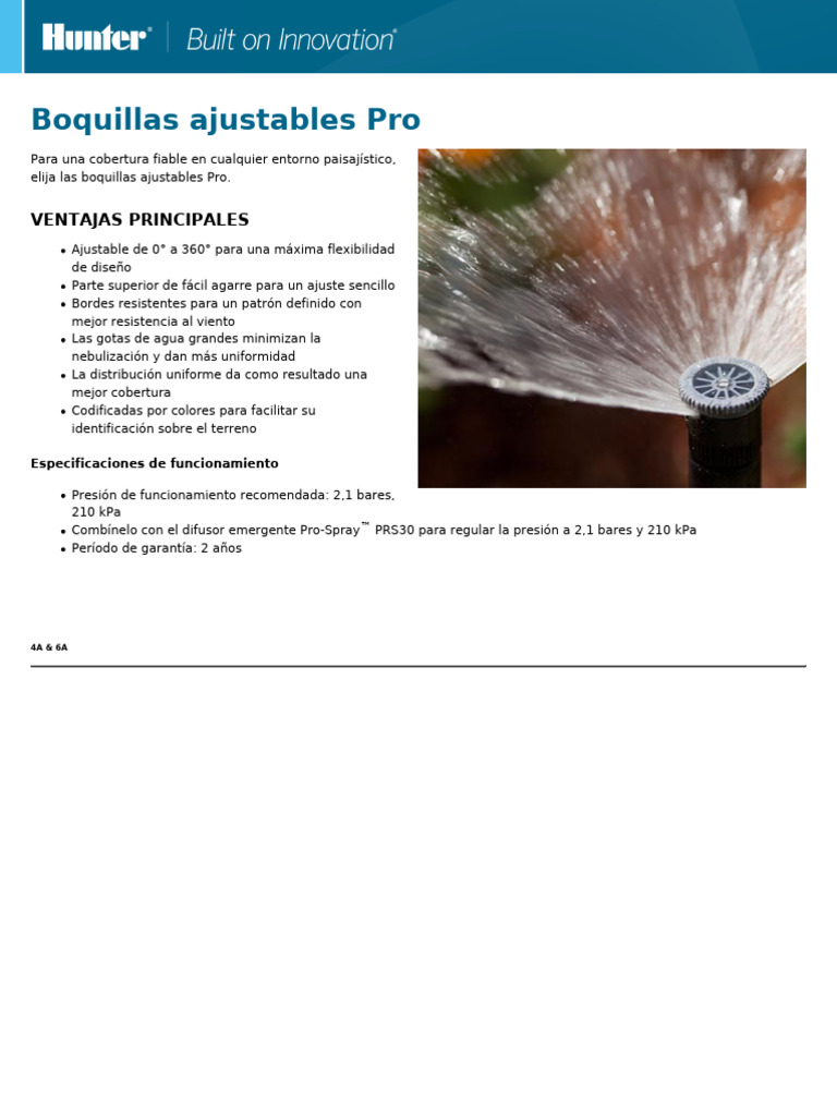 Pro Adjustable Nozzles | PDF | Pressure