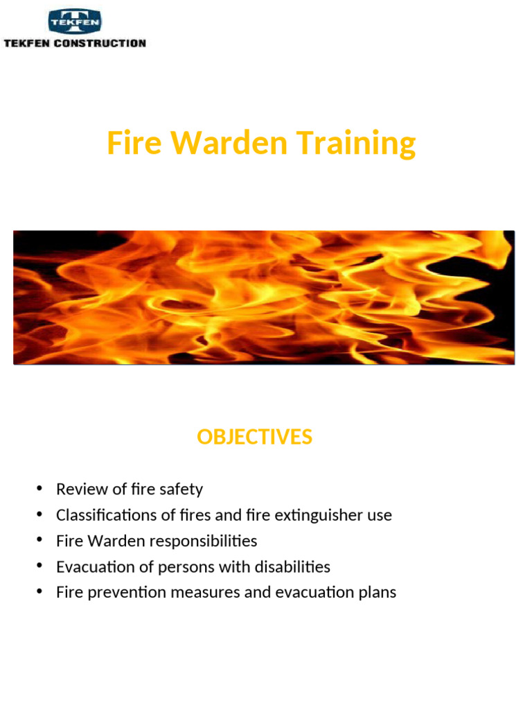 Fire Warden | PDF | Firefighting | Emergency Evacuation