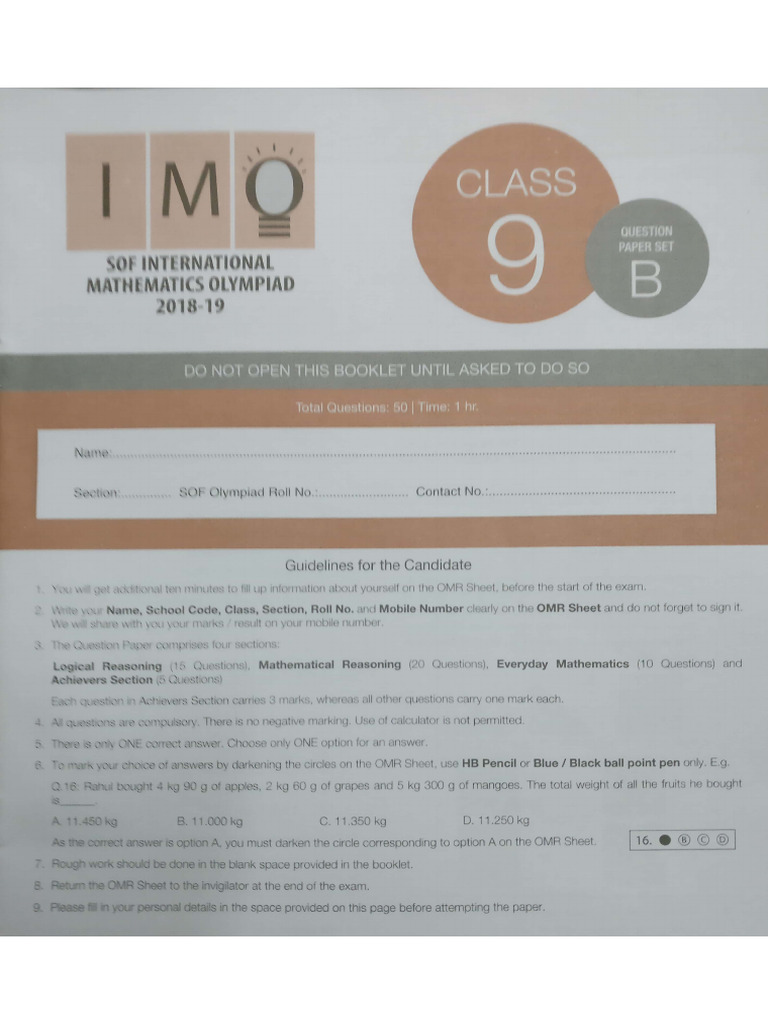 Imo Ix-Xii 2018-19 | PDF