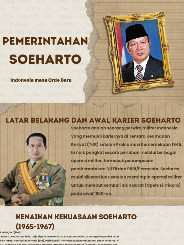 Sejarah Orde Baru Soeharto | PDF