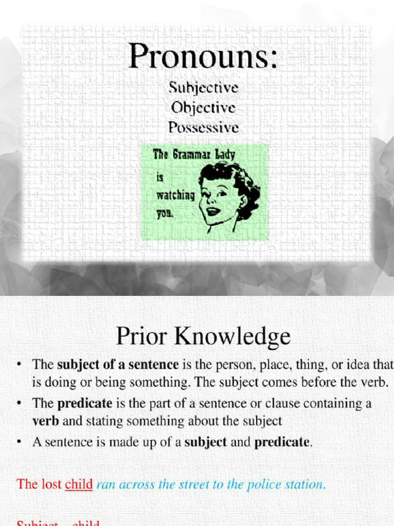 1 Pronoun Cases | PDF