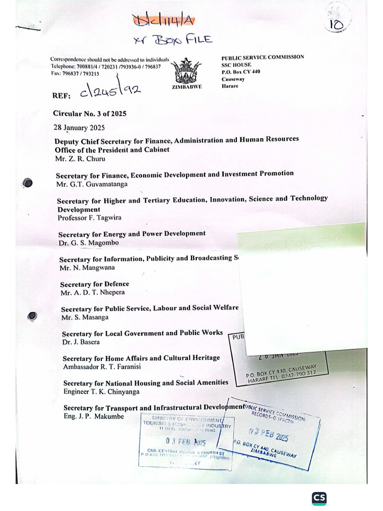 Circular Number 3 of 2025 | PDF