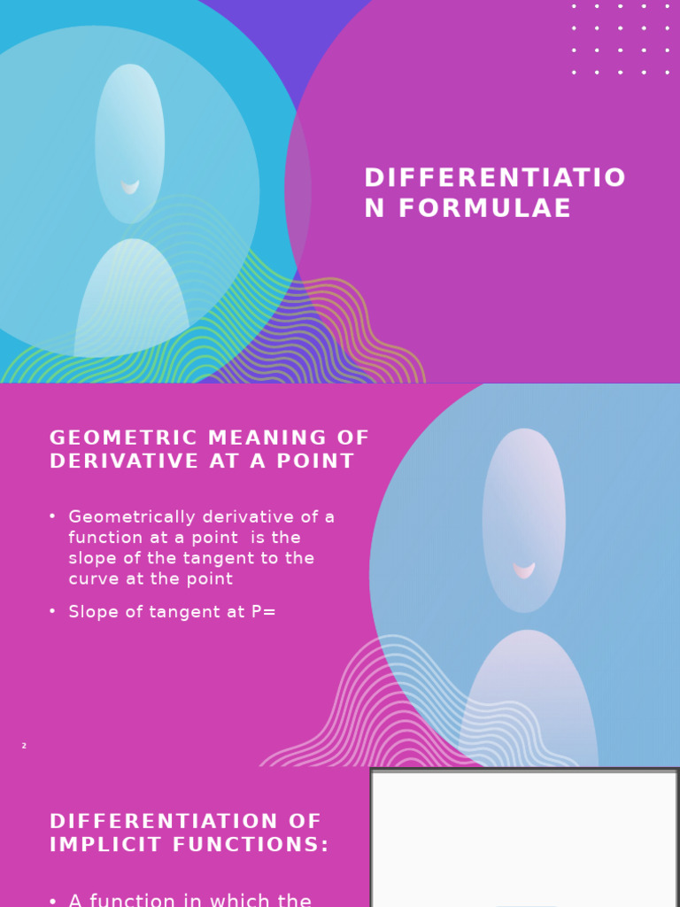 Differentiation Part 3 Pdf Derivative Function Mathematics