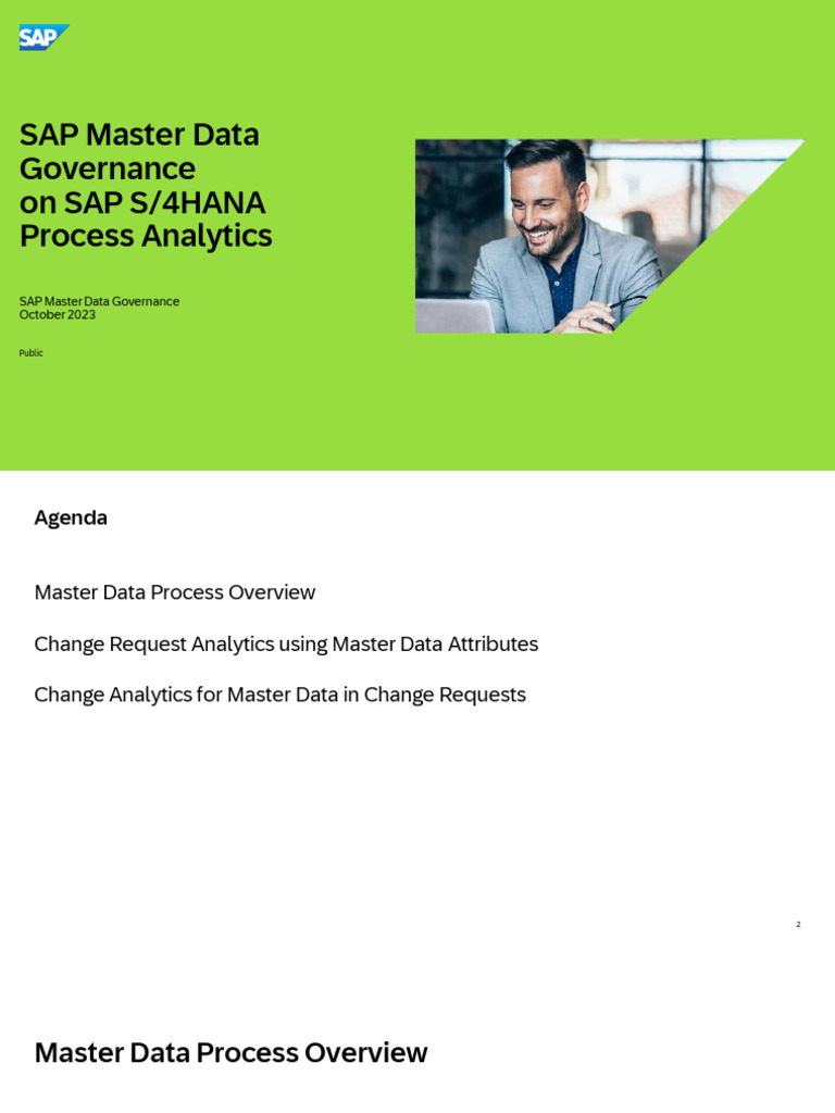 Process Analytics with SAP Master Data Governance on SAP S_4HANA | PDF | Analytics | Data