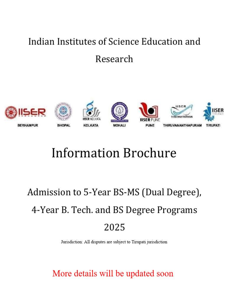 Iiser 2025 | PDF