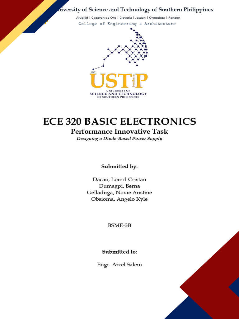 Group 7 Basic Electronics PIT | PDF | Rectifier | Power Supply