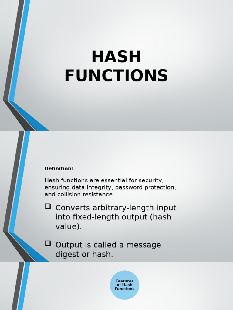 Hash Functions | PDF