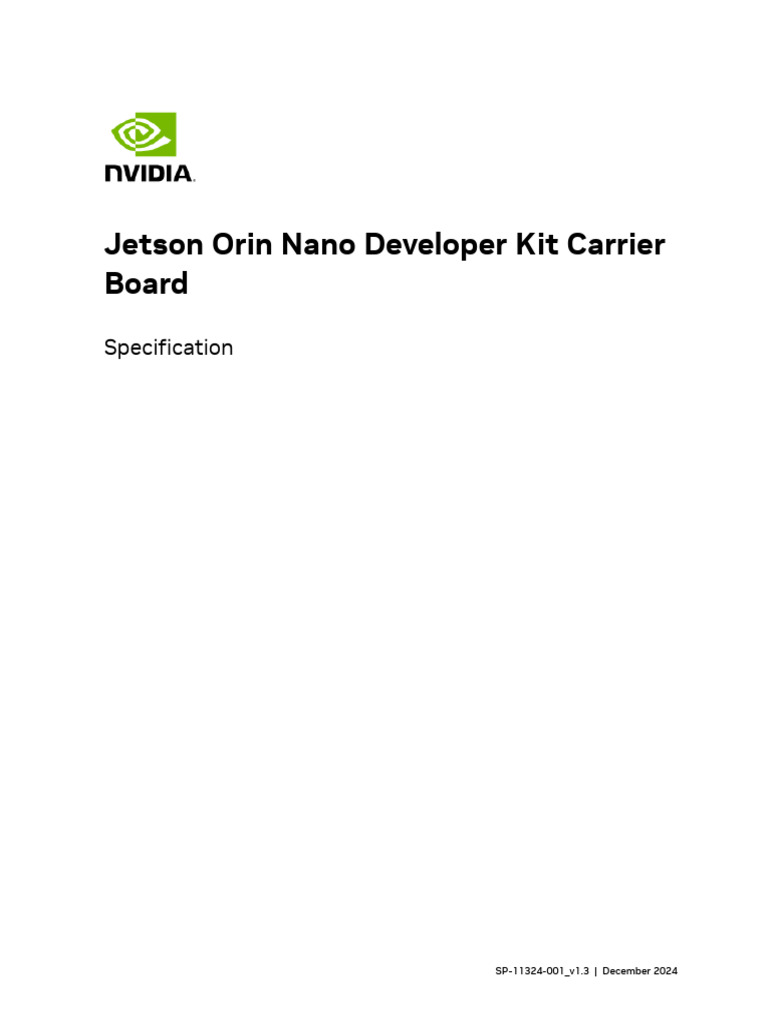 Jetson Orin Nano Carrier Board Specs | PDF | Usb | Hdmi
