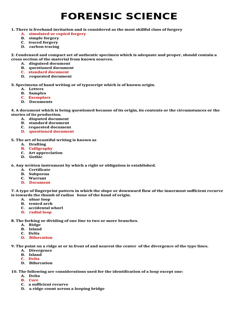 Forensic Science | PDF | Fingerprint