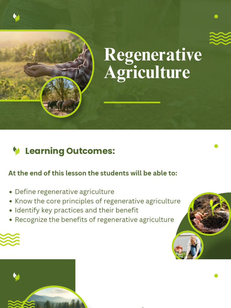 Regenerative Agriculture Pdf Agriculture Soil