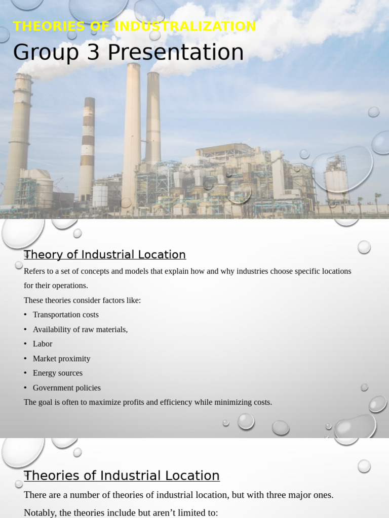 Theory of Industrial Location | PDF | Market (Economics) | Kenya