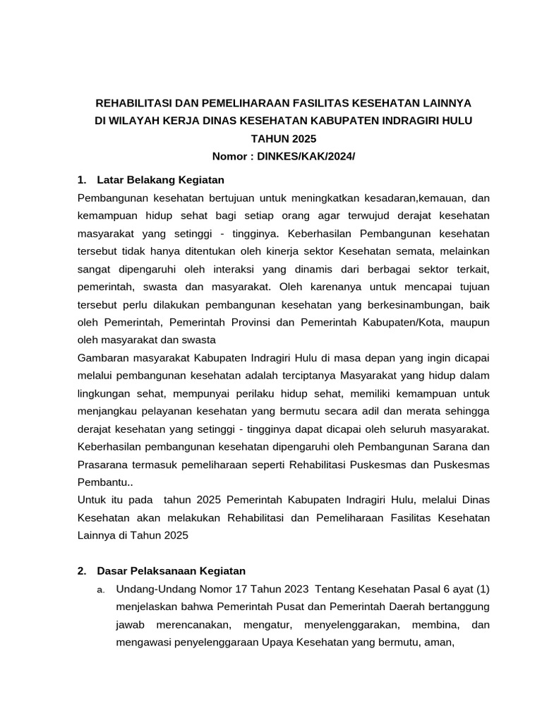 Kak Rehap Pustu | PDF