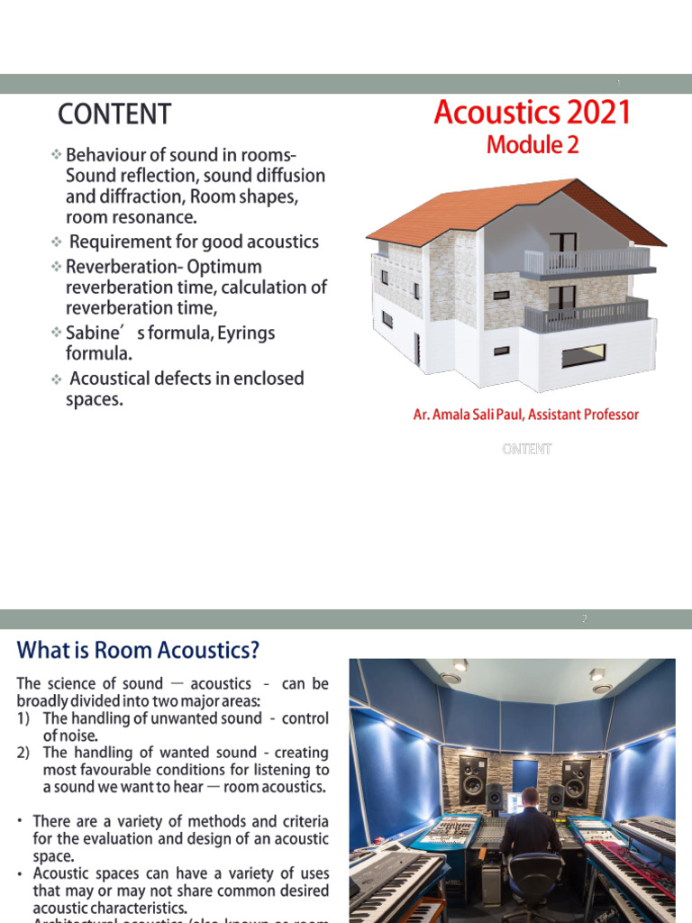 Acoustics Mod 2 | PDF