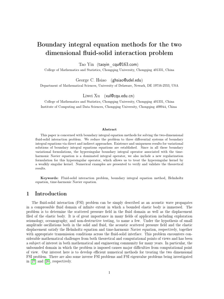 1512.06973v2 | PDF | Linear Elasticity | Boundary Element Method