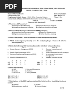 ERP Systems Exam for BSIT Students | PDF | Enterprise Resource Planning | Product Lifecycle