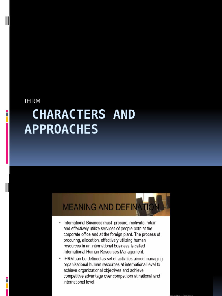 IHRM Approaches | PDF
