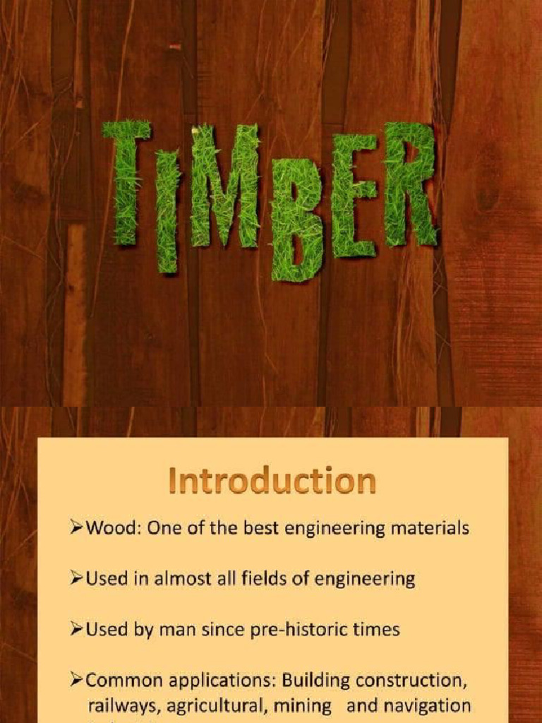 Timber Ppt | PDF