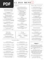 Tatte Menu | PDF | Salad | Pickling