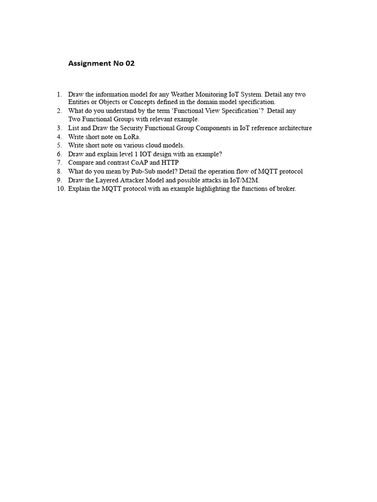 IoT Systems and Protocols Guide | PDF