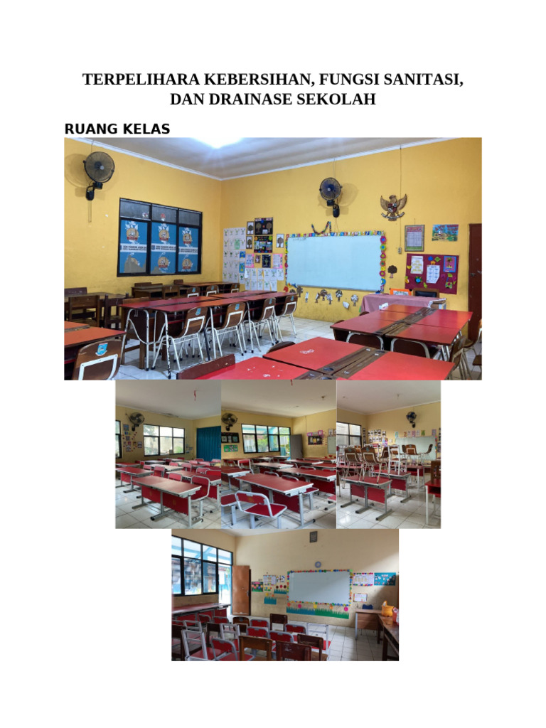 Terpelihara Kebersihan, Fungsi Sanitasi, Dan Drainase Sekolah | PDF