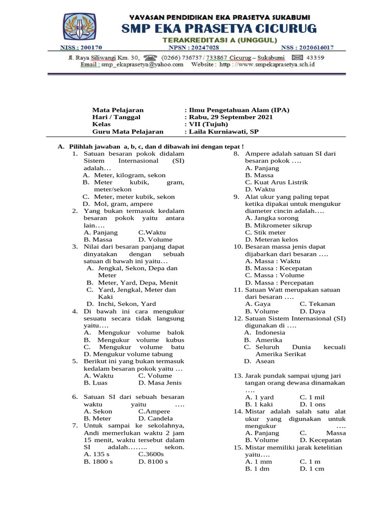 IPA Kelas 7 | PDF