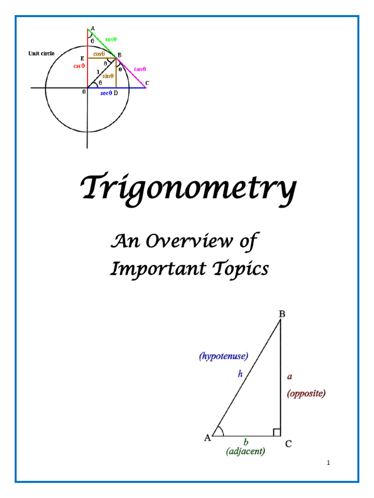 Trigonometry Short Course Tutorial. | PDF | Trigonometric Functions | Trigonometry