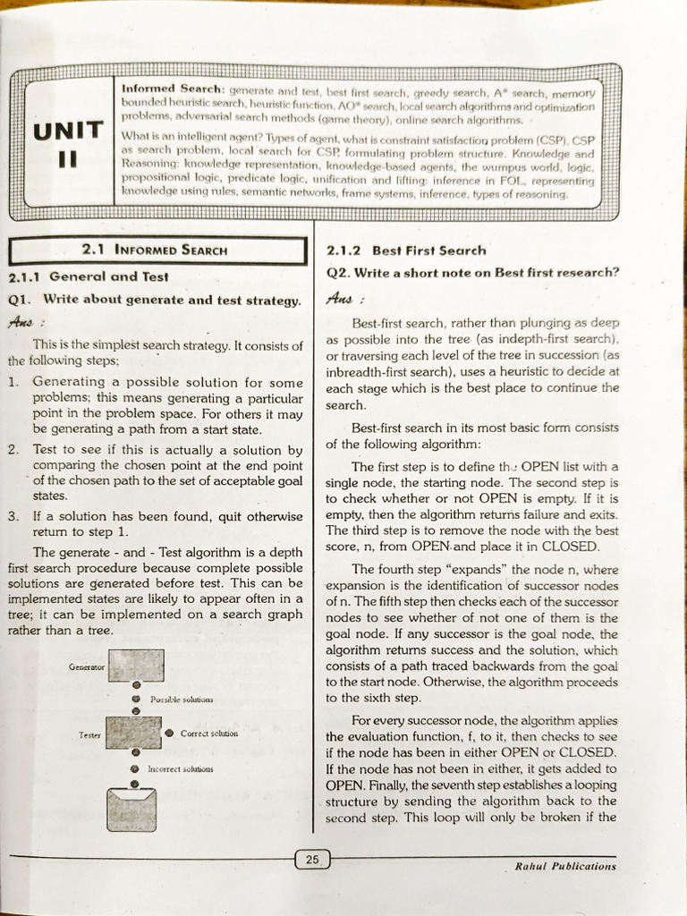 AI Unit2 Material | PDF | Algorithms And Data Structures | Theoretical Computer Science