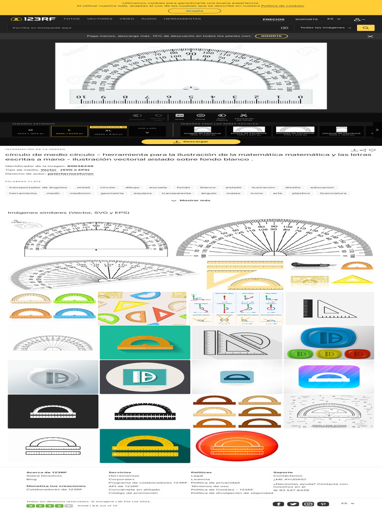 Círculo De Medio Círculo - Herramienta Para La Ilustración De La ...