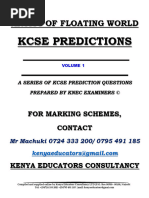 Comp PP2 Kcse 2025 Top Prediction Cycles | PDF | Learning | Computer ...